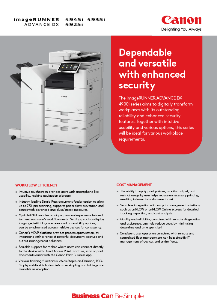 Máy photocopy Canon iR-ADV Dx 4935i